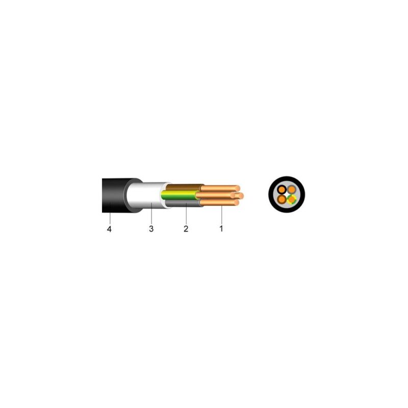 Kabl PP00 NYY (E-YY) 4x10mm² - Elektro Vrbnik